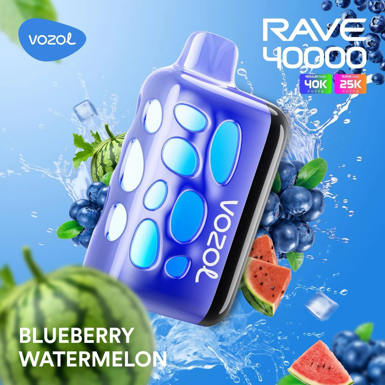Vozol Rave 40000 Blueberry Watermelon - Vozol Puff Türkiye